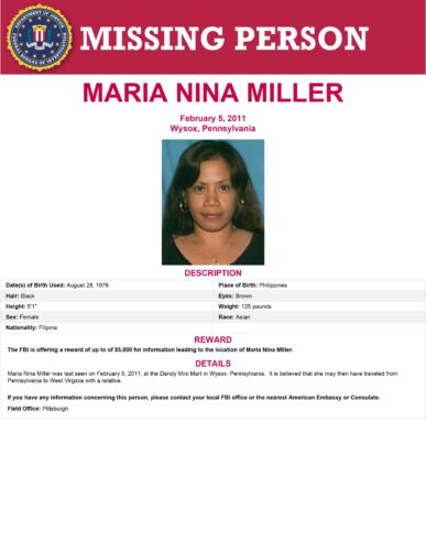 FBI Pittsburgh Offers $5,000 Reward in 12-year-old missing person case ...